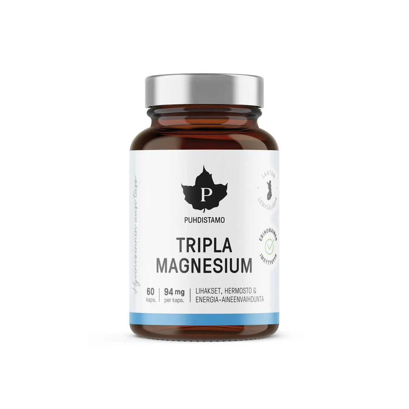 Tripla Magnesium 60 kaps, Puhdistamo – Vitaravinne